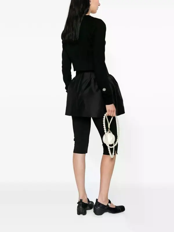 Simone Rocha Pearl-embellished Cropped Cardigan