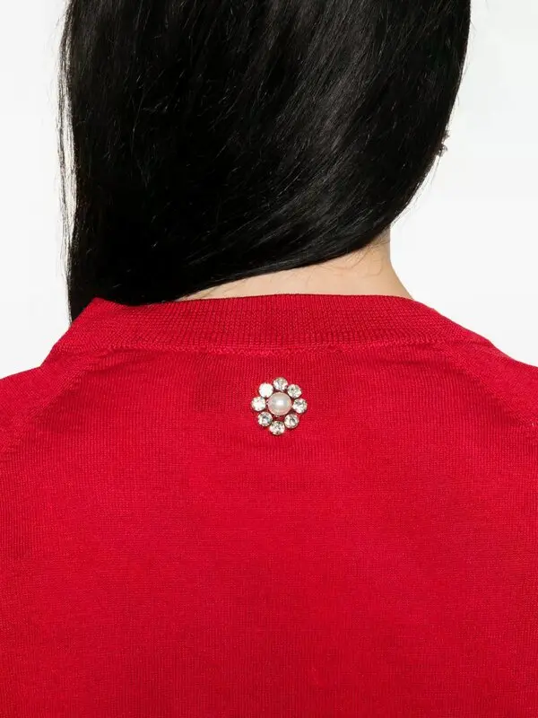 Simone Rocha Embellished Cropped Cardigan