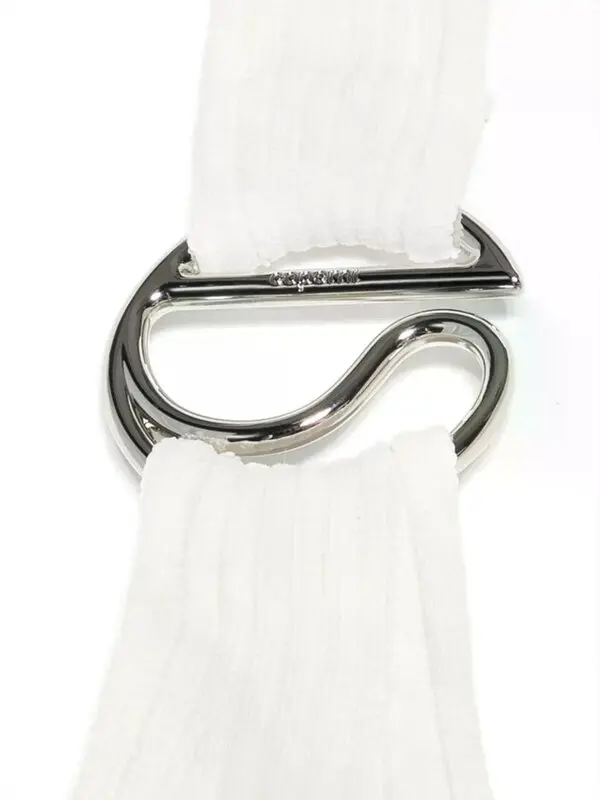 Coperni C-logo Ribbed Midi Dress