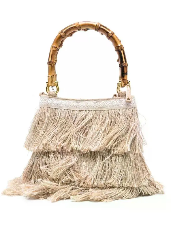 LA MILANESA Jucca Fringed Tote Bag