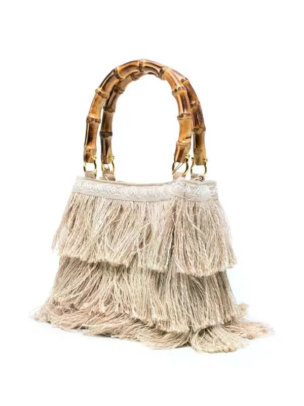 LA MILANESA Jucca Fringed Tote Bag