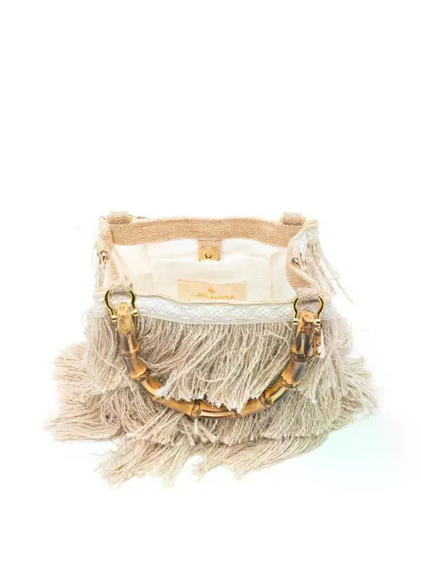 LA MILANESA Jucca Fringed Tote Bag