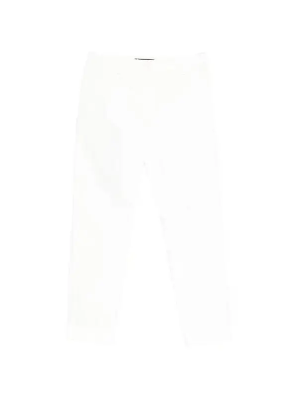 Max Mara Cropped Cigarette Trousers - White