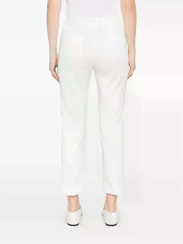 Max Mara Cropped Cigarette Trousers - White