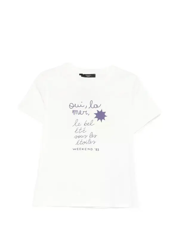 Max Mara Graphic-print T-shirt - White