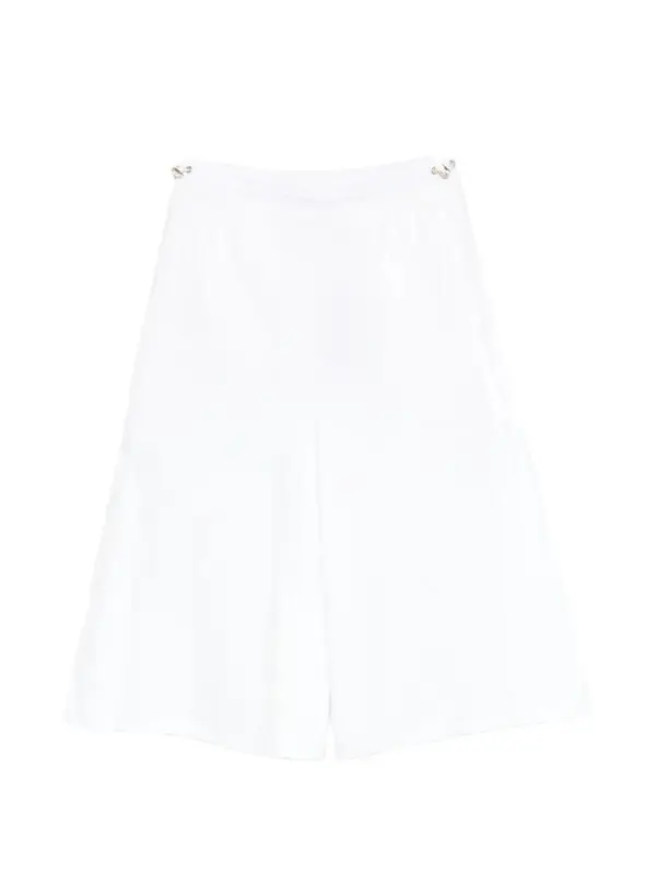 Max Mara Drawstring Wide-leg Trousers - White