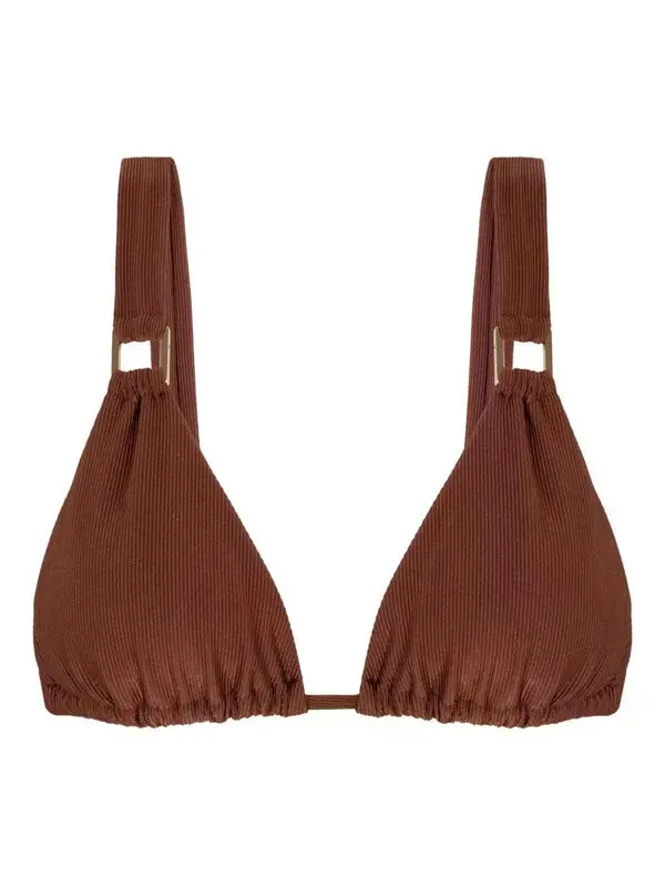 LENNY NIEMEYER Lenco Ribbed Bikini Top - 254/marrom Capuccino