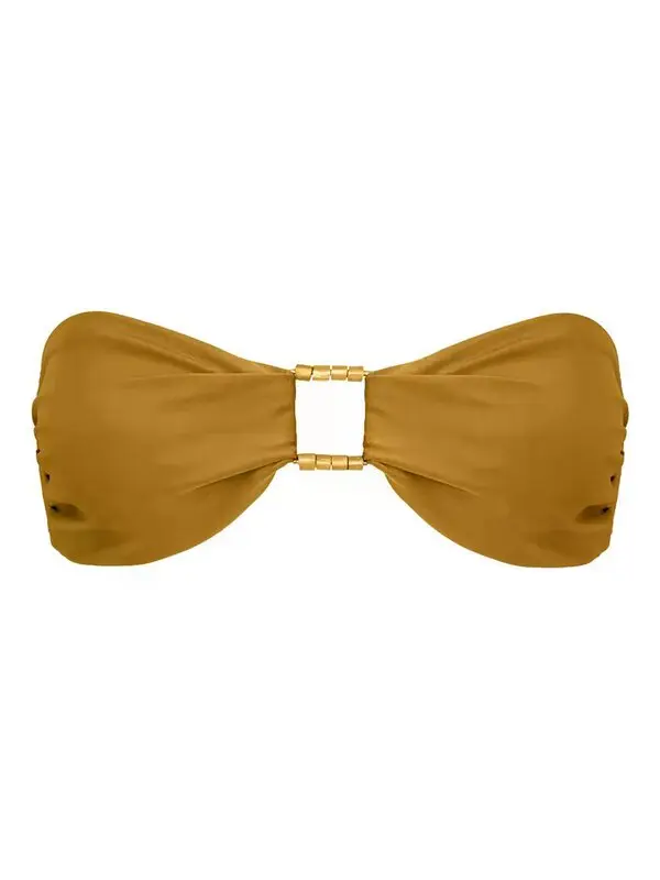 LENNY NIEMEYER Ring-detail Bandeau Bikini Top - Yellow