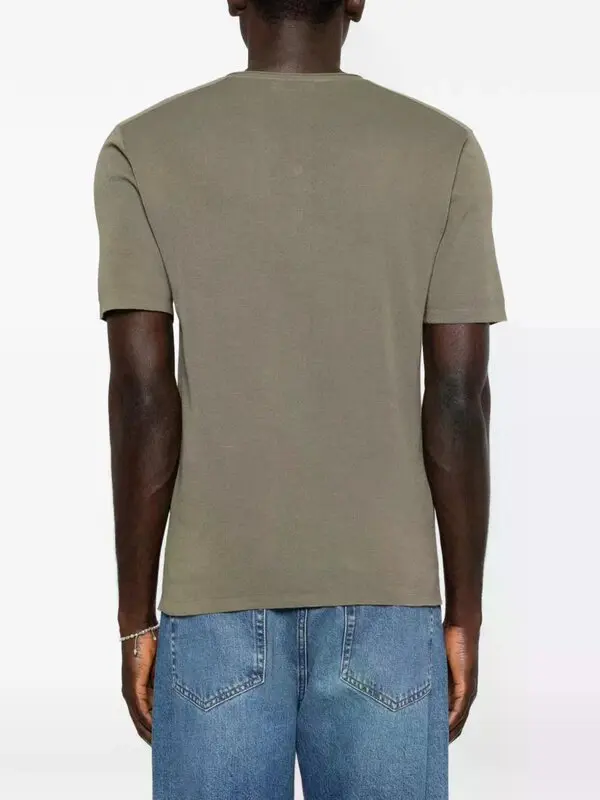 ROBERTO COLLINA Buttoned Polo Shirt - Green