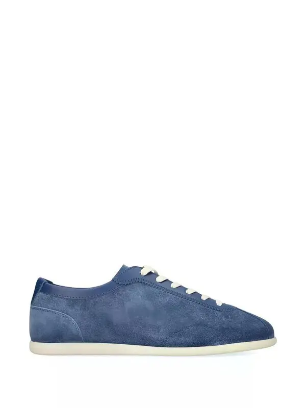 Brunello Cucinelli Lace-up Leather Sneakers - Blue
