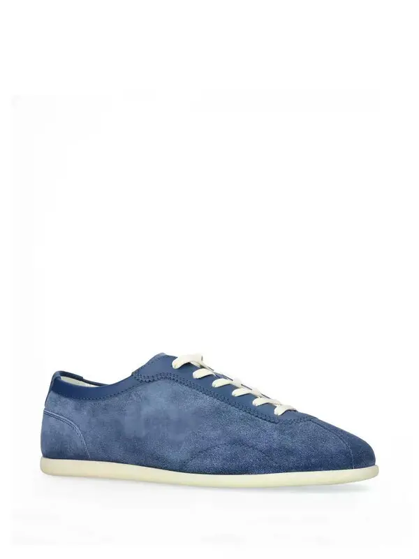 Brunello Cucinelli Lace-up Leather Sneakers - Blue