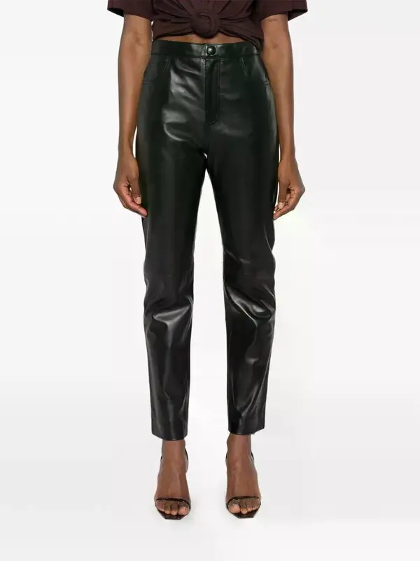 TWINSET Leather Trousers