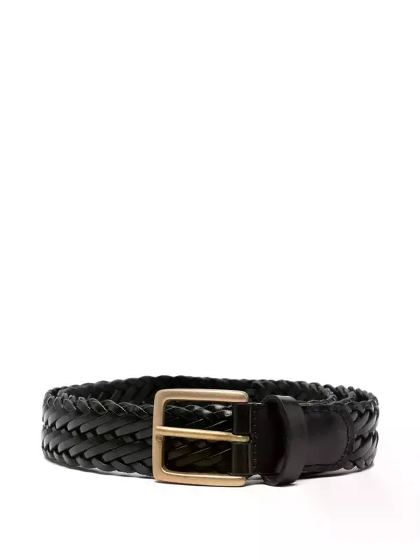 Anderson's Braided Leather Belt - Black