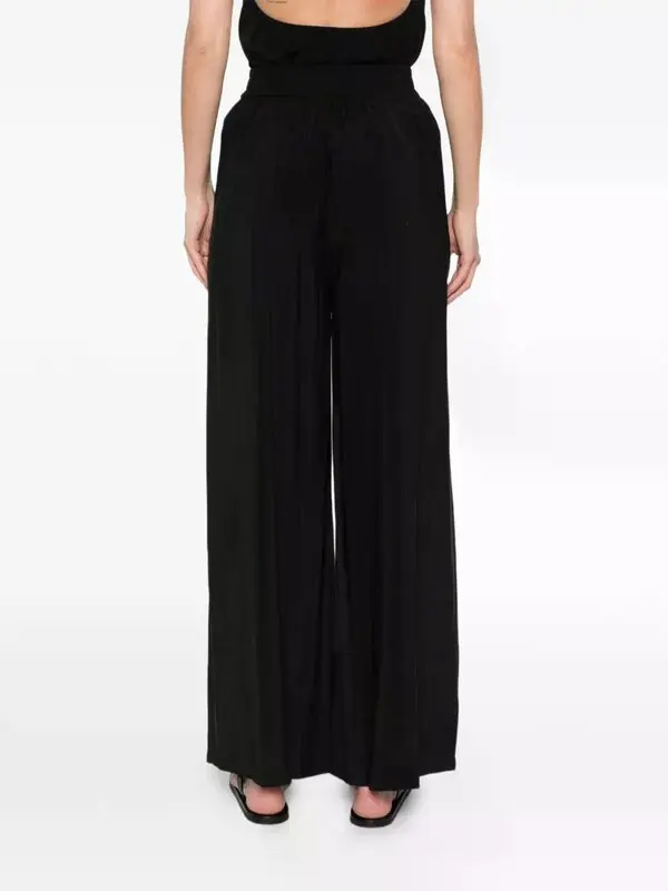ELEH Wide-leg Palazzo Pants - Black