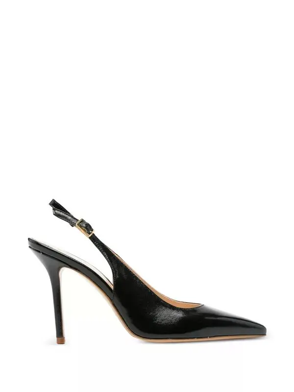 FABIO RUSCONI Buckle-strap Pointed Toe Pumps - Black