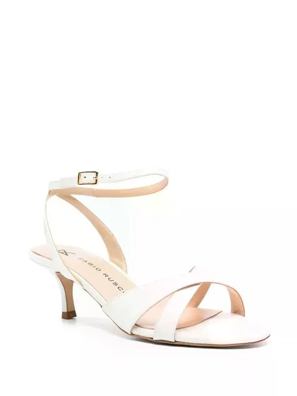 FABIO RUSCONI Criss-cross-strap Sandals - White