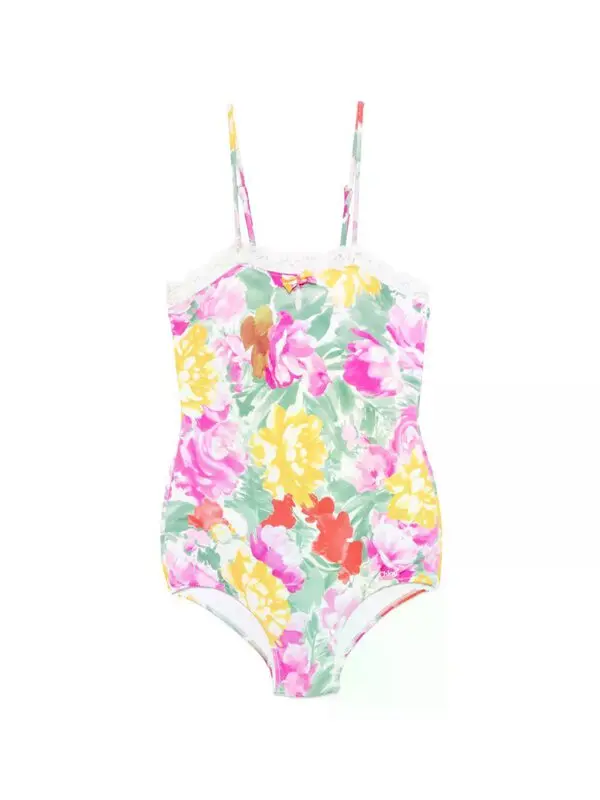 Chloé Floral-print Swimsuit - Pink