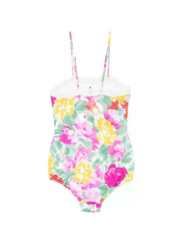 Chloé Floral-print Swimsuit - Pink