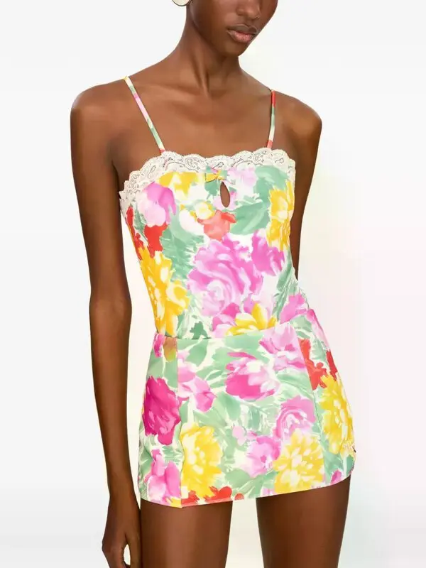 Chloé Floral-print Swimsuit - Pink