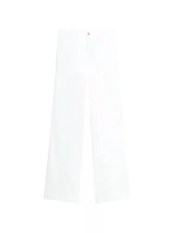 Closed Wide Leg Patch Pocket Jeans