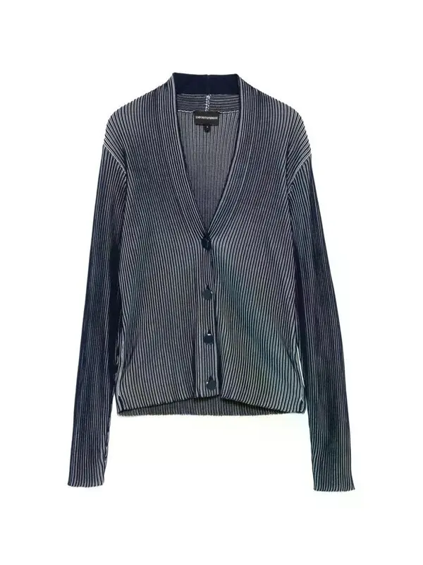 Emporio Armani Buttoned Striped Cardigan