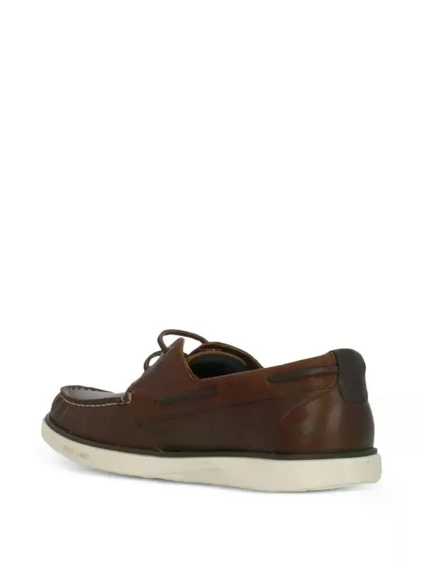 Barbour Lace-up Boat Shoes - Brown