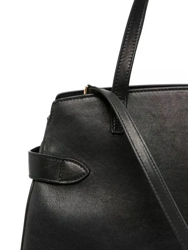 HIDESINS Leather Tote Bag - Black