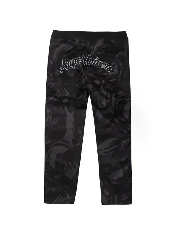 AAPE BY *A BATHING APE Camo Logo-tape Track Pants - Black