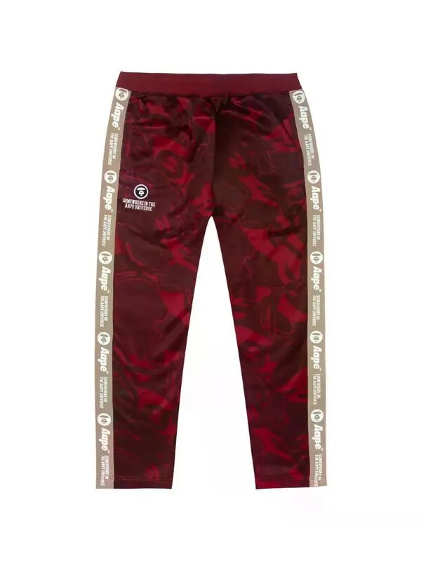 AAPE BY *A BATHING APE Camo Logo-tape Track Pants - Black