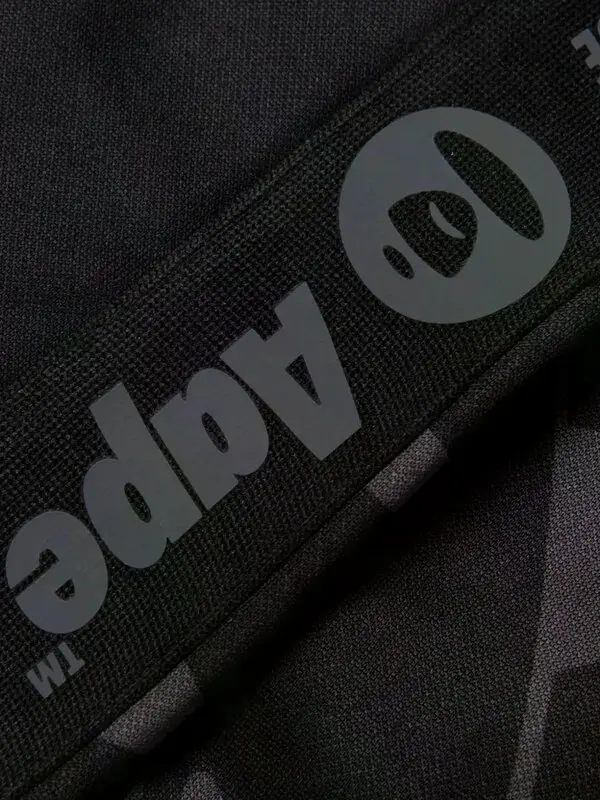 AAPE BY *A BATHING APE Camo Logo-tape Track Pants - Black
