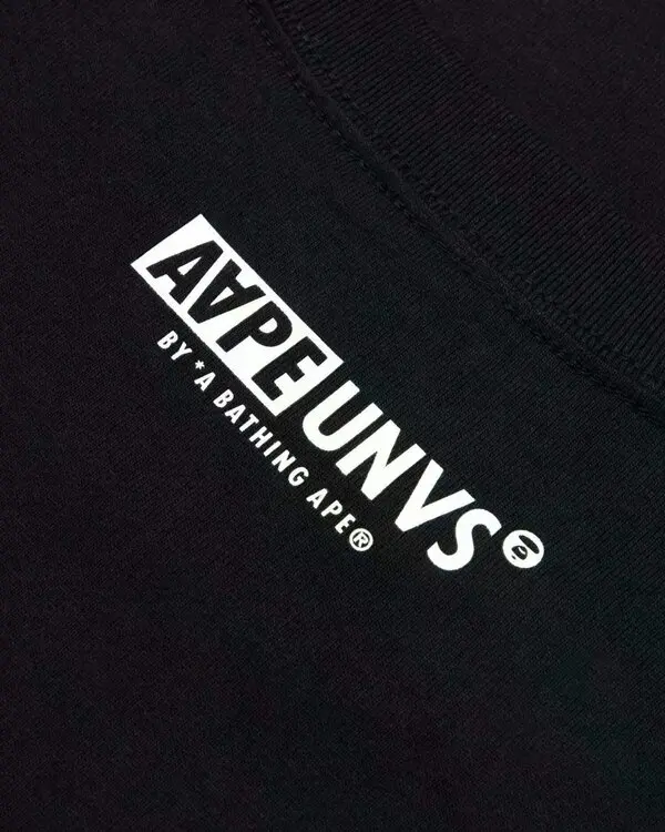 AAPE BY *A BATHING APE Moonface Glittered Long-sleeved Sweatshirt