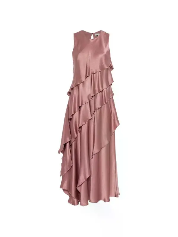 Antonelli Firenze Norris Ruffled Midi Dress - Pink