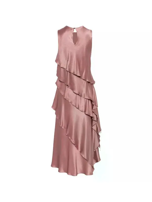 Antonelli Firenze Norris Ruffled Midi Dress - Pink