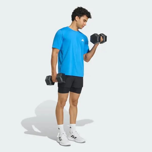 Adidas Workout Essentials Feelready T-shirt Blue - Ray Blue