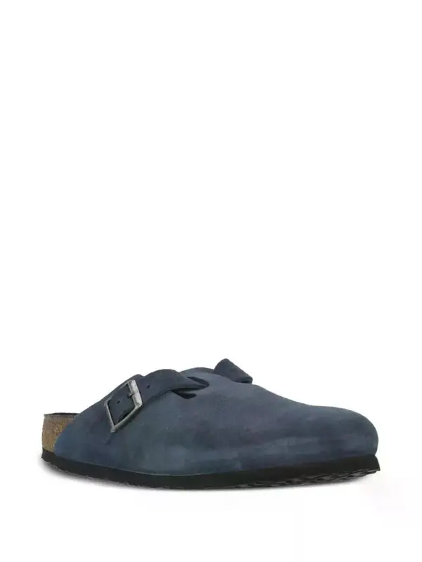 BIRKENSTOCK Boston Buckle-detail Mules - Blue