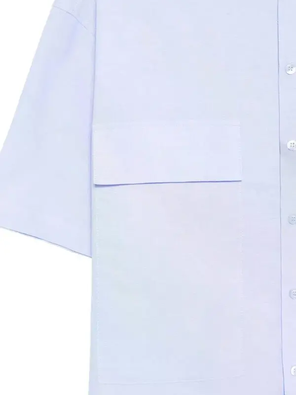 Alpha Studio Flap-pocket Shirt - Blue