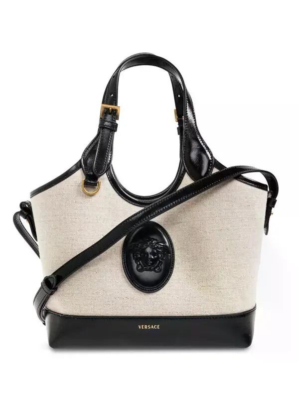 Versace Rivière Small Canvas Tote