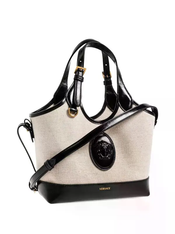 Versace Rivière Small Canvas Tote