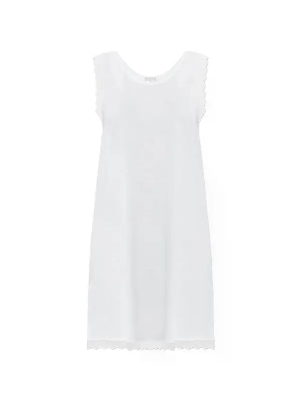 Hanro Scalloped-trim Nightdress - White