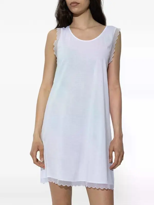 Hanro Scalloped-trim Nightdress