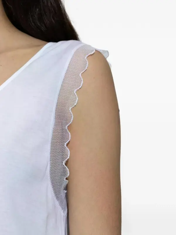 Hanro Scalloped-trim Nightdress