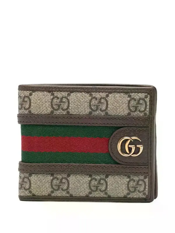 Gucci Ophidia Canvas Bi-fold Wallet - Neutrals