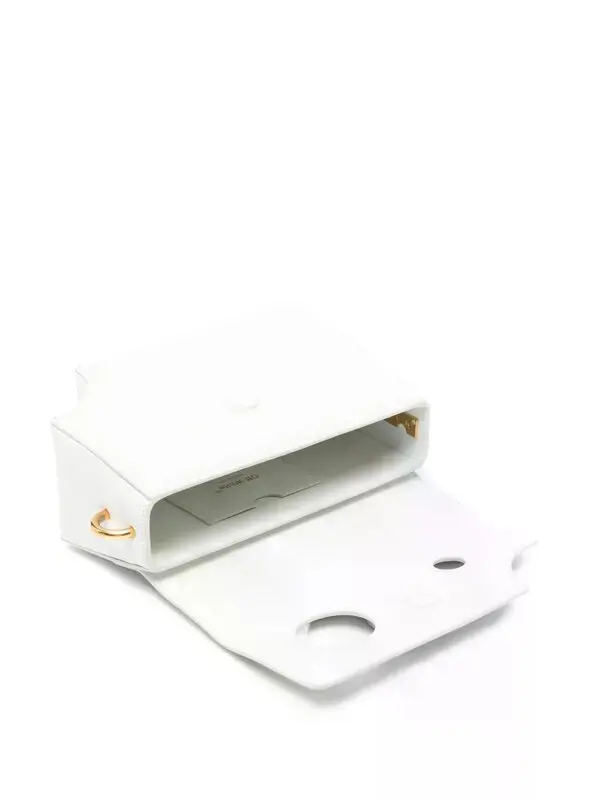 Off-White Burrow 24 Leather Shoulder Bag - White