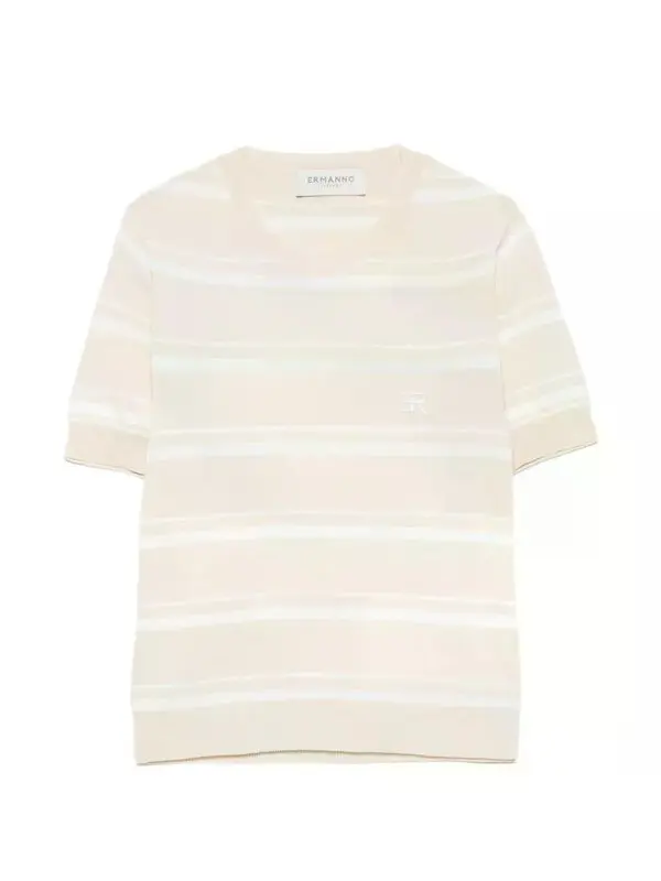 ERMANNO FIRENZE Striped Short-sleeve T-shirt