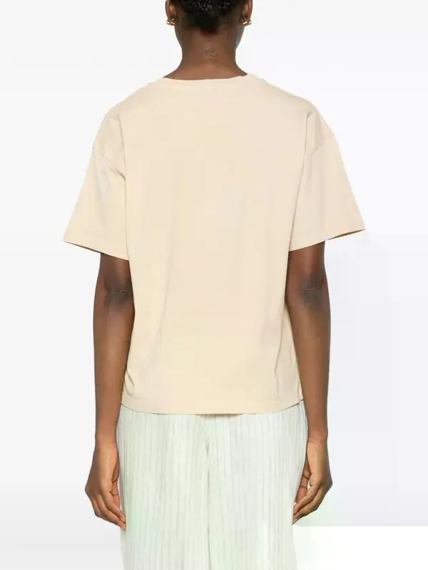 ERMANNO FIRENZE Floral-pocket T-shirt - Neutrals