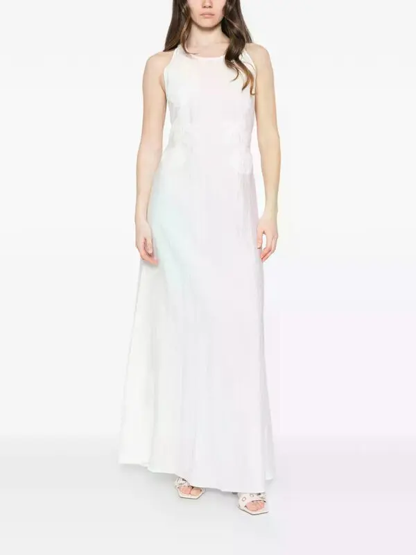 ERMANNO FIRENZE Embroidered Maxi Dress - White