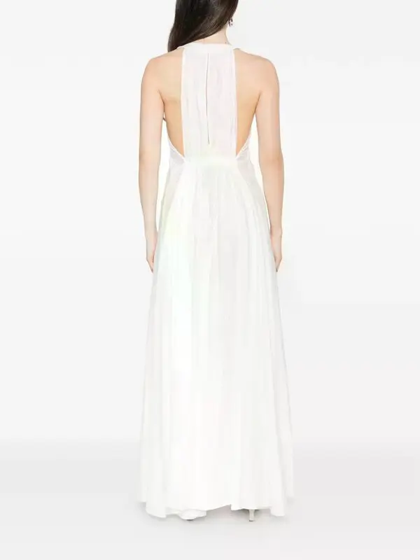 ERMANNO FIRENZE Embroidered Maxi Dress - White