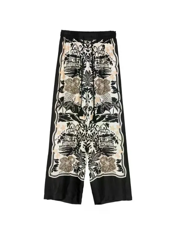 ERMANNO FIRENZE Floral-print Trousers