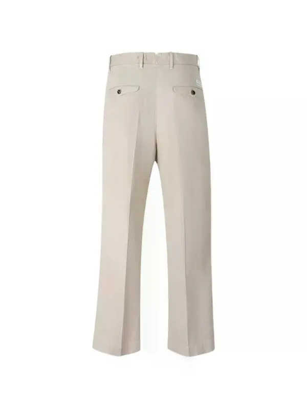NINE:INTHE:MORNING Wide Leg Chino Trousers - Neutrals