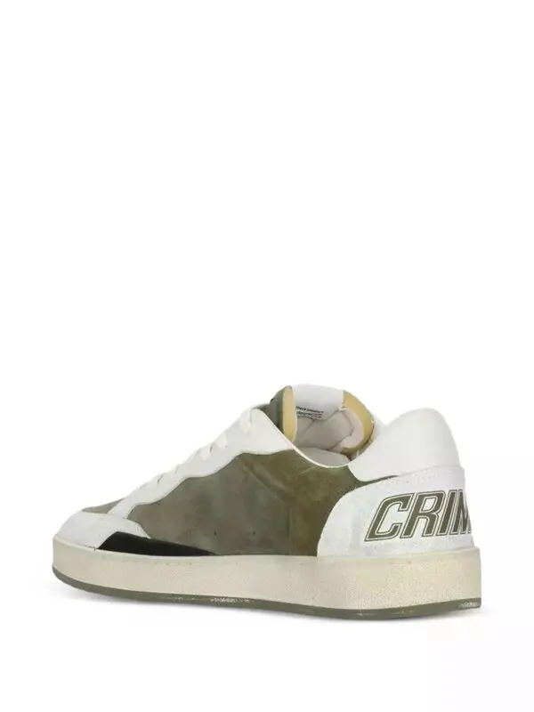 CRIME LONDON Logo-detail Leather Sneakers